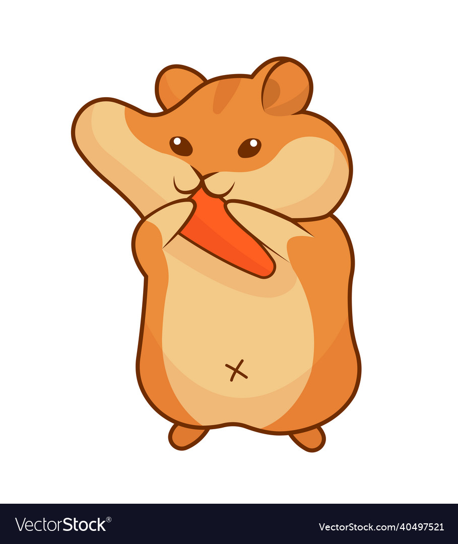 Funny hamster Royalty Free Vector Image - VectorStock