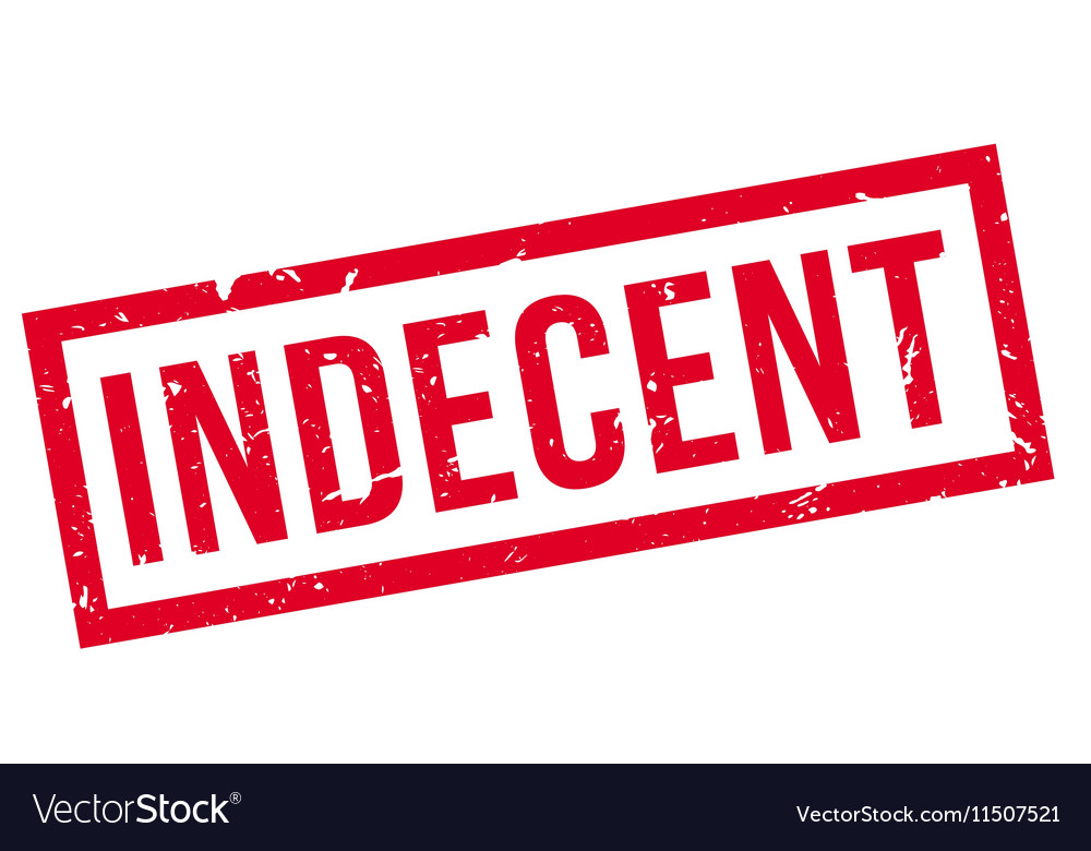 Indecent rubber stamp Royalty Free Vector Image