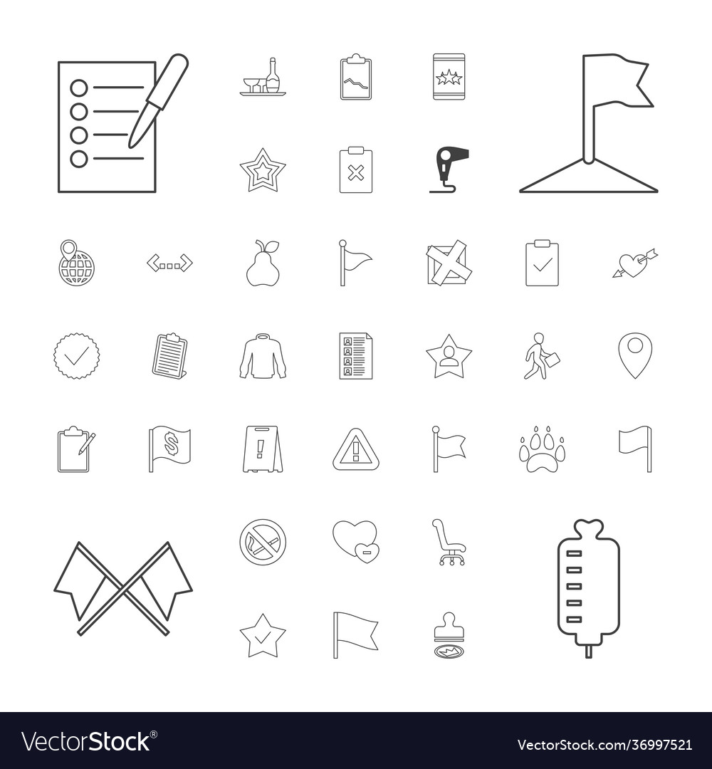 Mark icons Royalty Free Vector Image - VectorStock