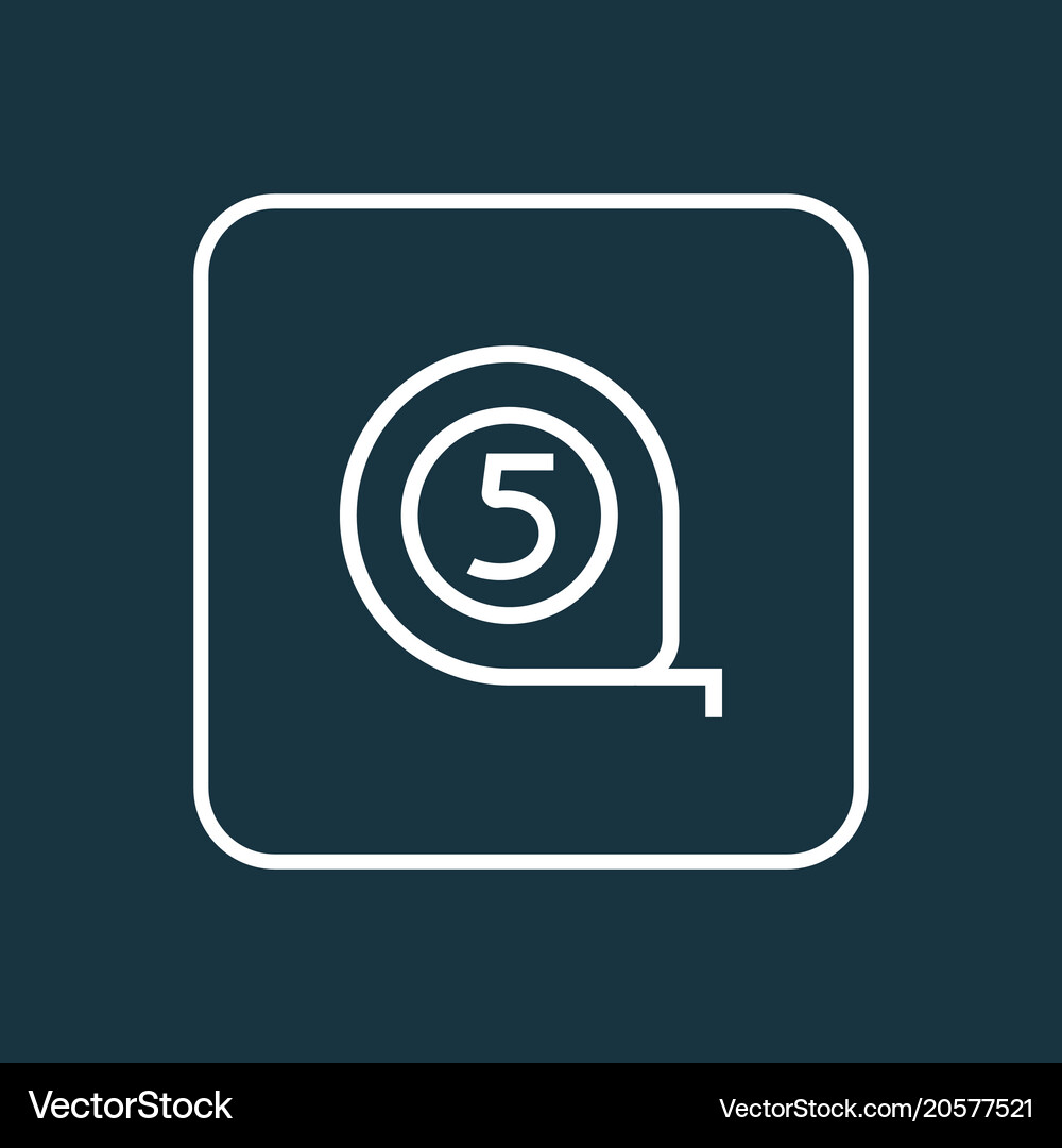 Tape measure icon line symbol premium quality Vector Image