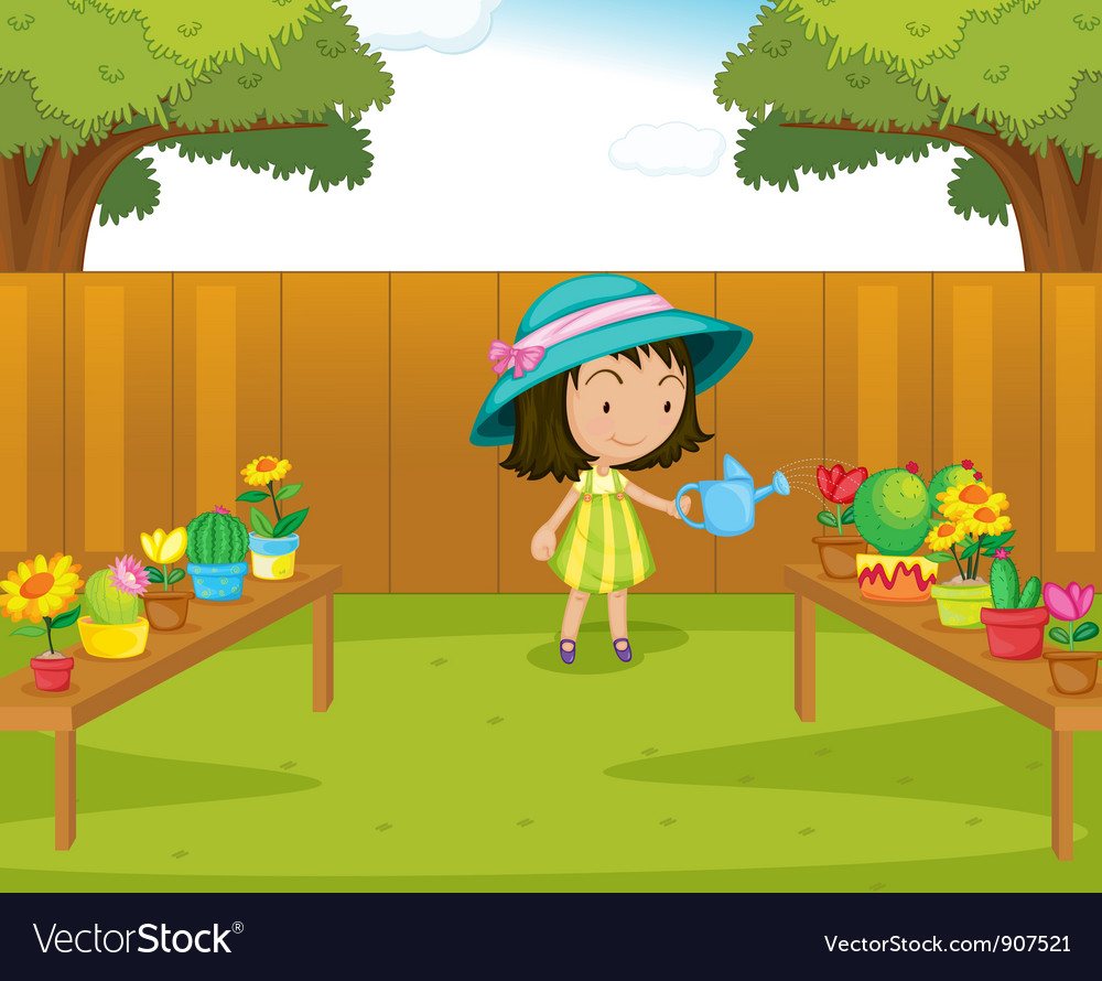 Watering Royalty Free Vector Image - VectorStock