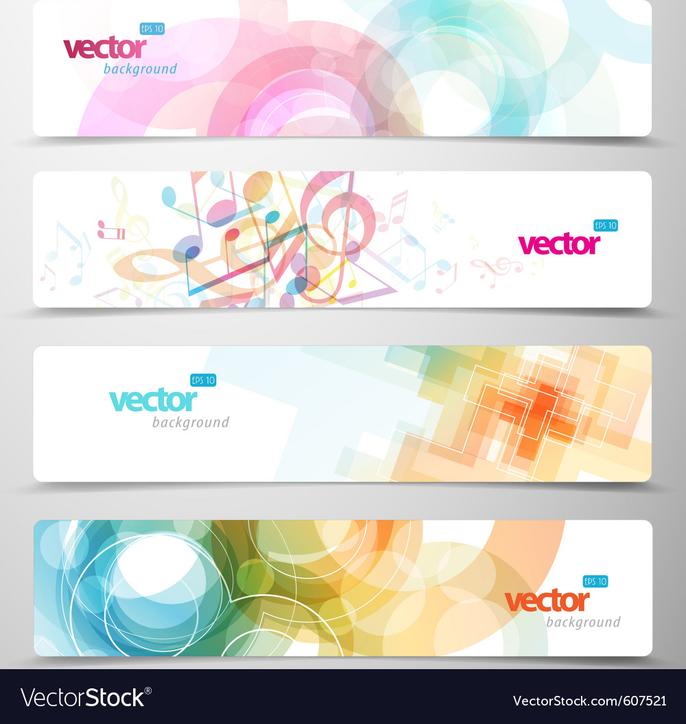 Web headers Royalty Free Vector Image - VectorStock
