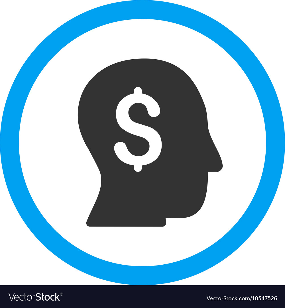 Businessman flat rounded icon Royalty Free Vector Image Businessman flat rounded icon Royalty Free Vector Image