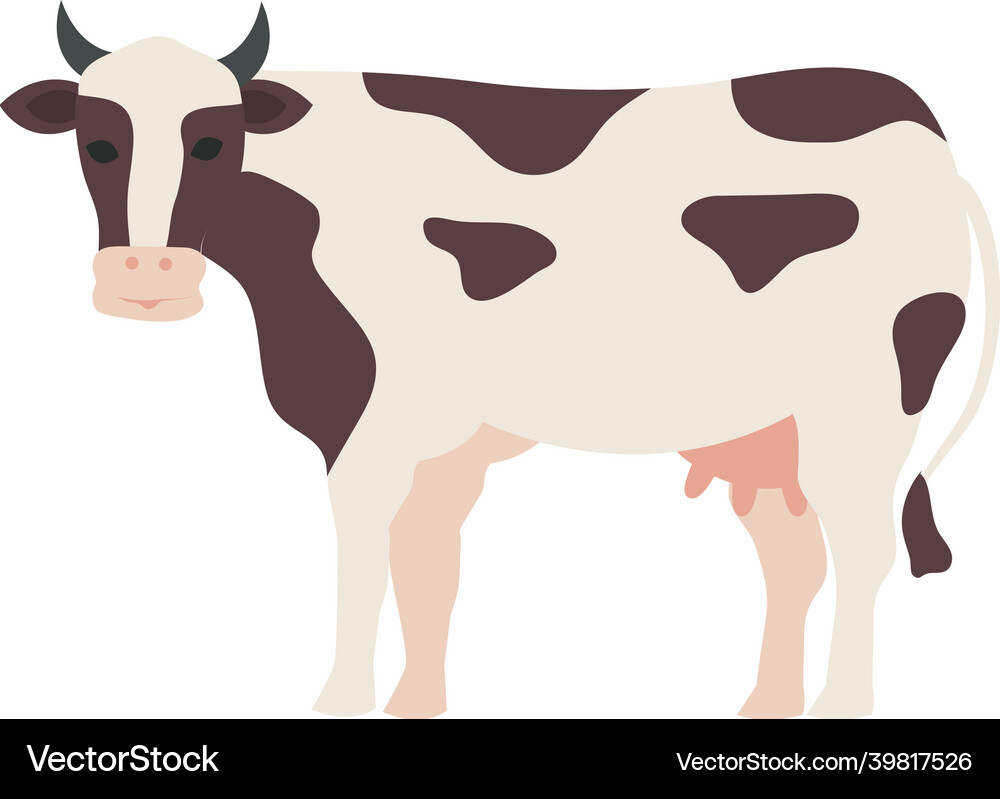 Cow farm animal Royalty Free Vector Image - VectorStock