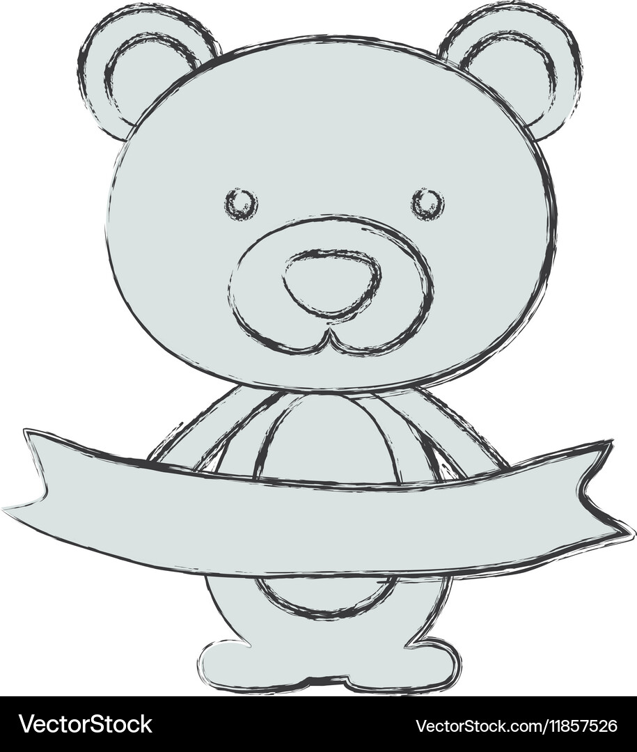 Isolated bear cartoon design Royalty Free Vector Image