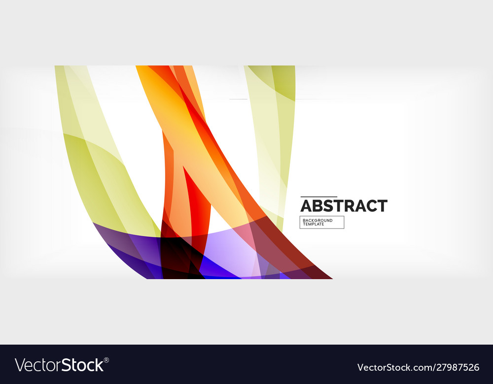 Linear wave web template Royalty Free Vector Image
