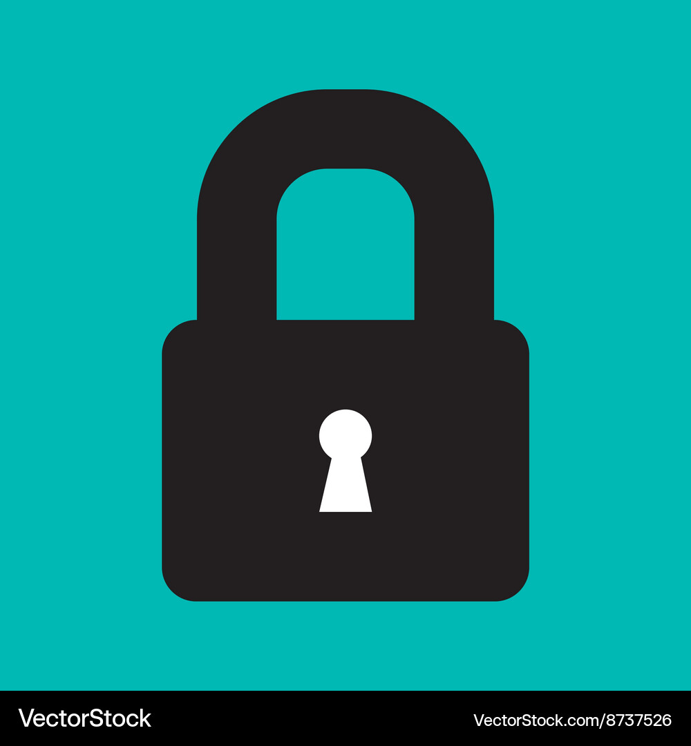 Padlock icon design Royalty Free Vector Image - VectorStock
