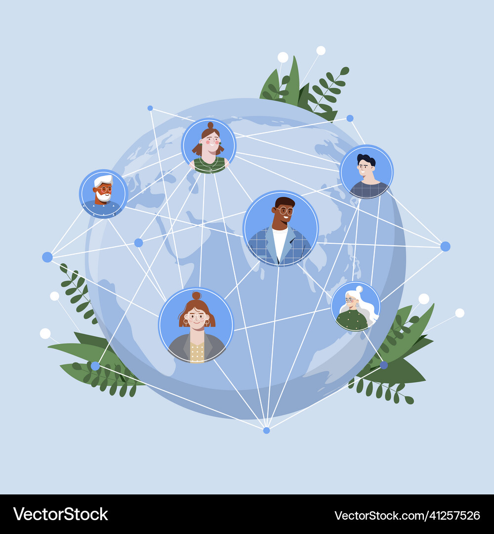 Social network concept Royalty Free Vector Image
