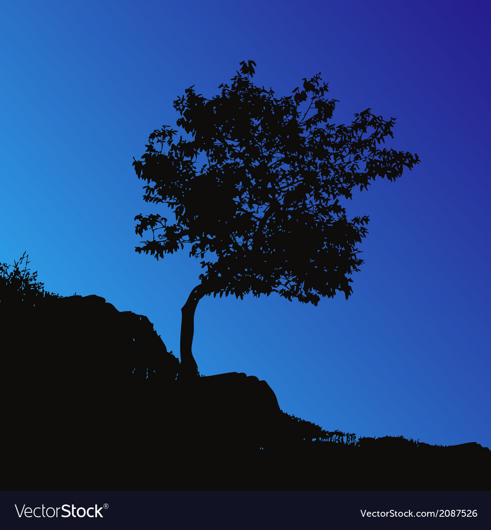 Tree background Royalty Free Vector Image - VectorStock