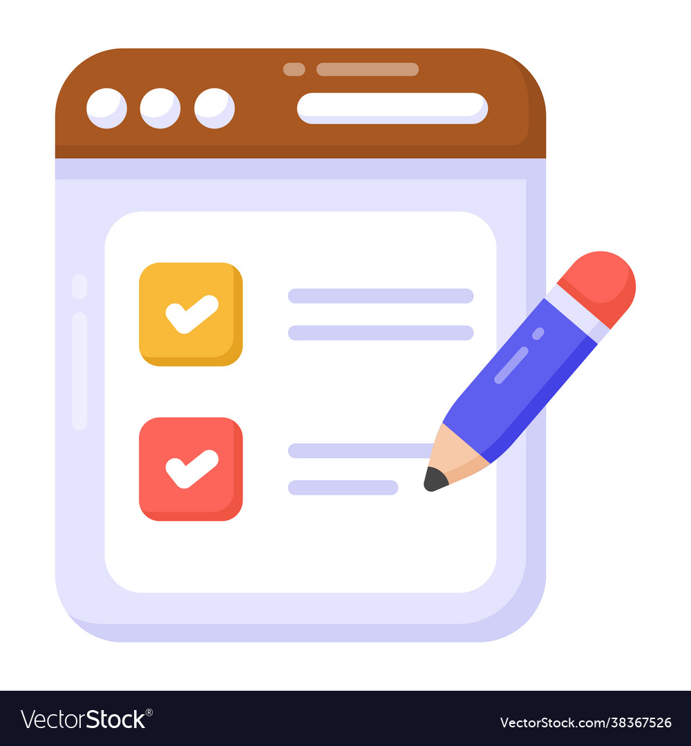 Web list Royalty Free Vector Image - VectorStock