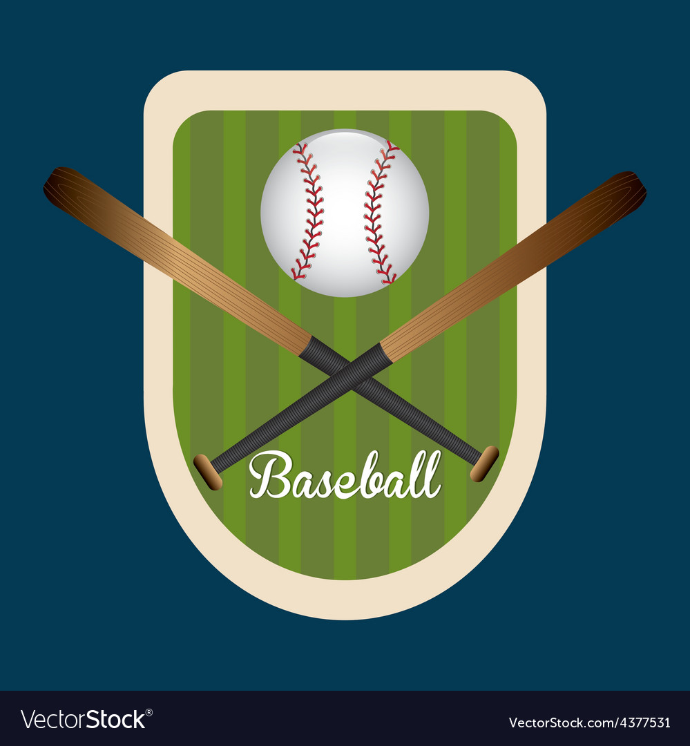 Baseball design Royalty Free Vector Image - VectorStock