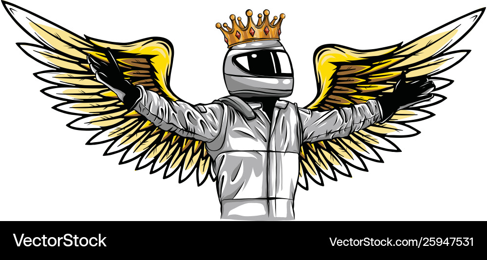 Car racing man cartoon design Royalty Free Vector Image