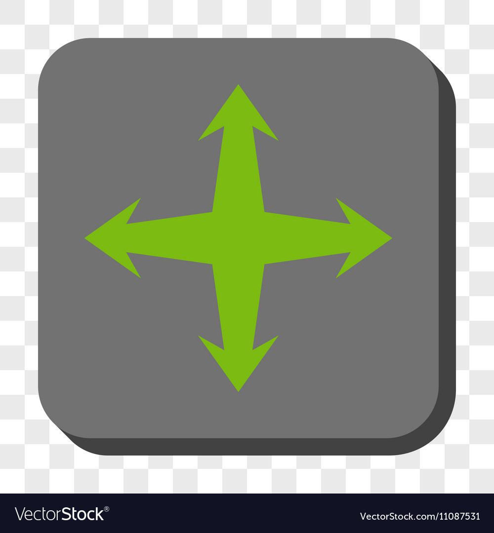 Expand rounded square button Royalty Free Vector Image