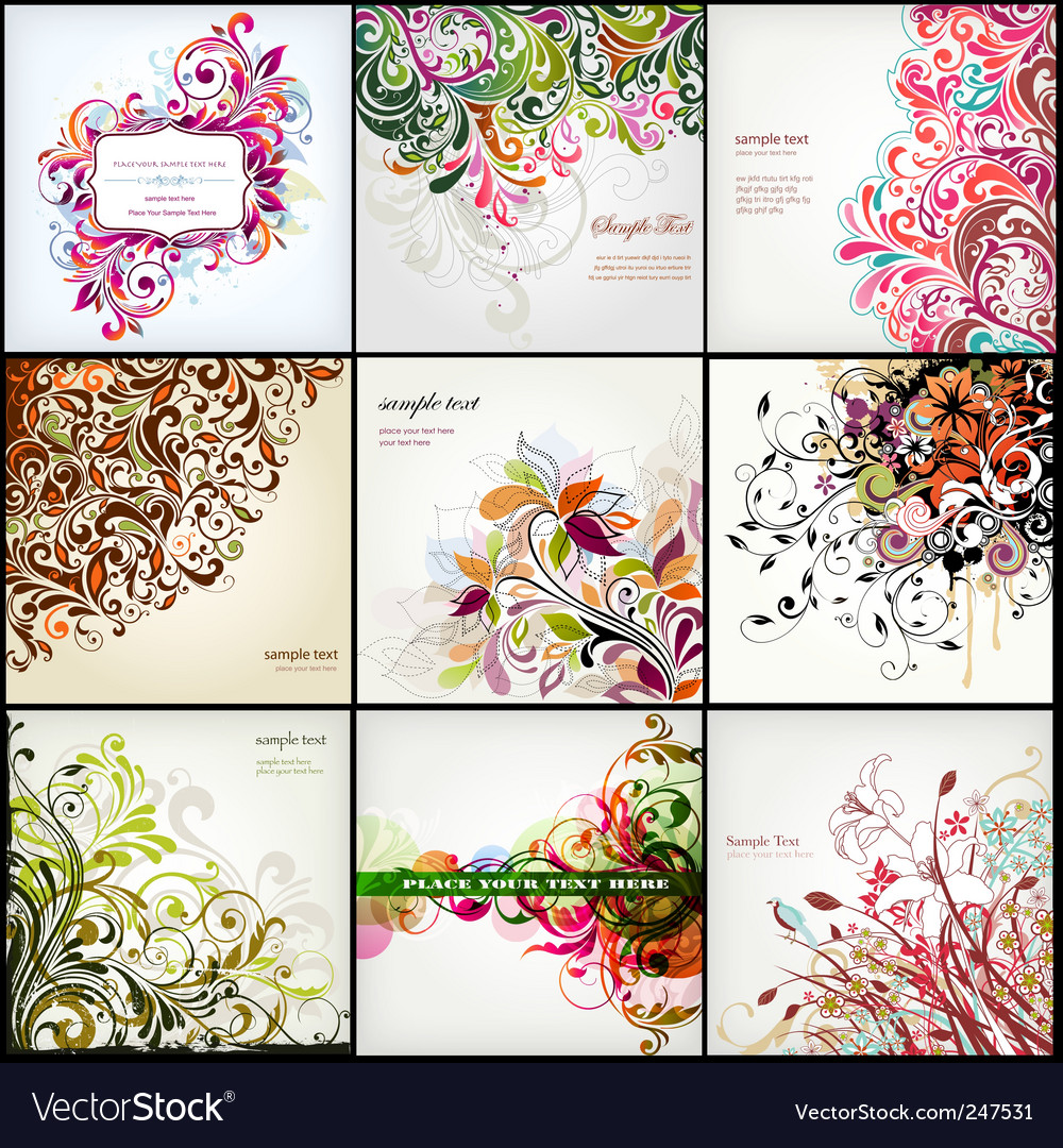 Floral graphics Royalty Free Vector Image - VectorStock
