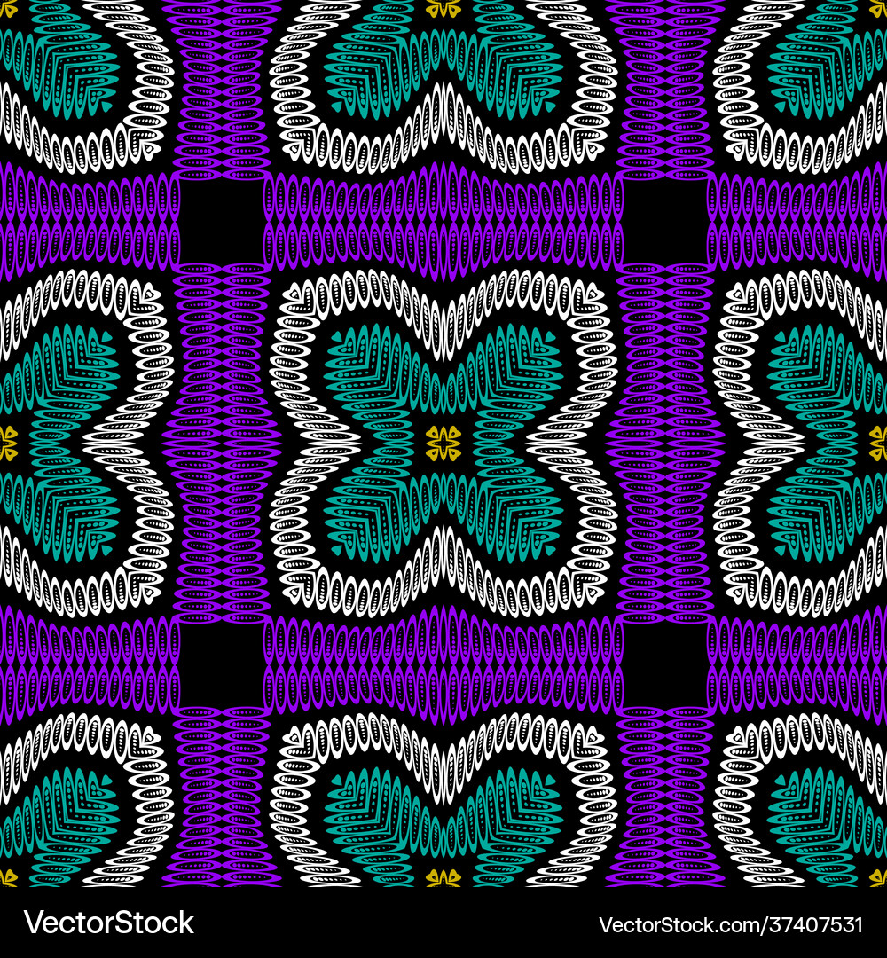 Floral seamless pattern colorful ornamental Vector Image