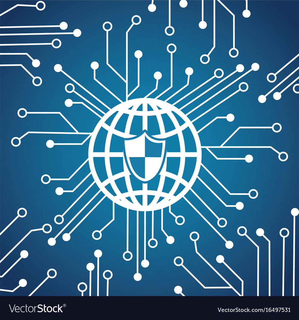 Internet security concept Royalty Free Vector Image