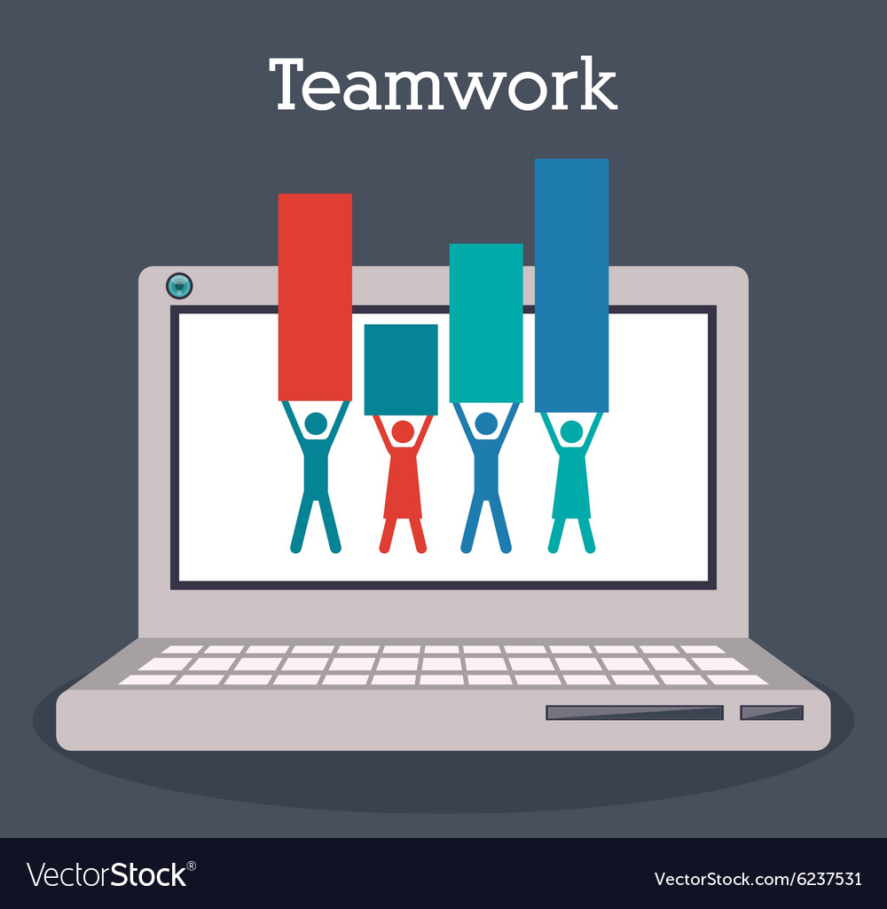 Teamwork design Royalty Free Vector Image - VectorStock