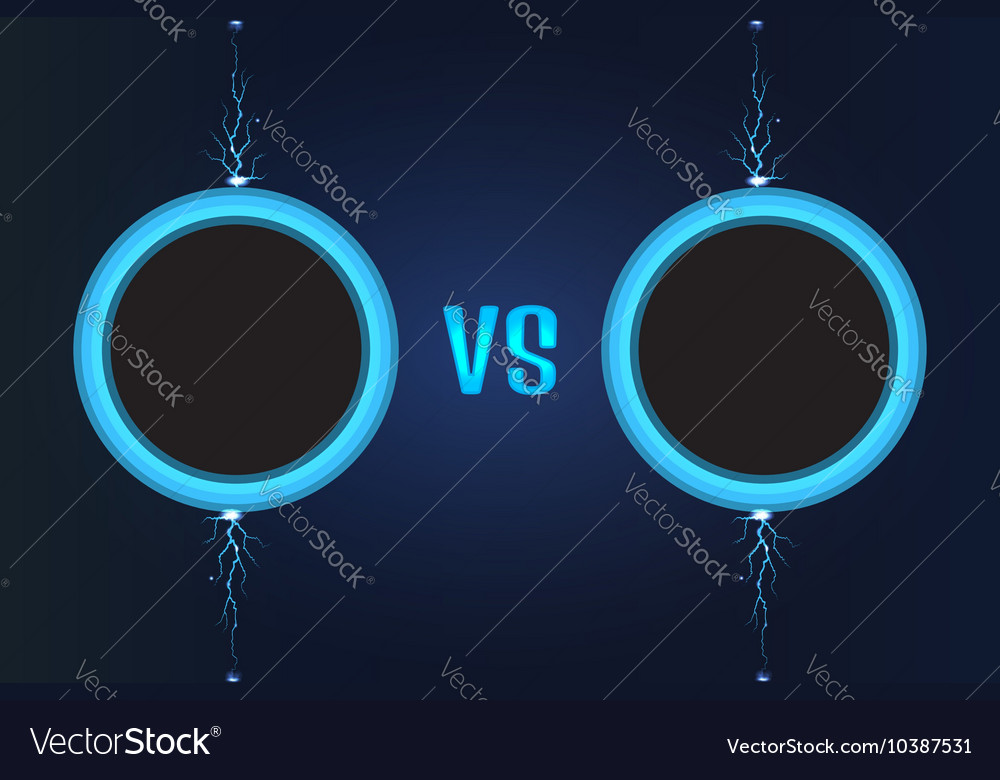 Versus screen Royalty Free Vector Image - VectorStock