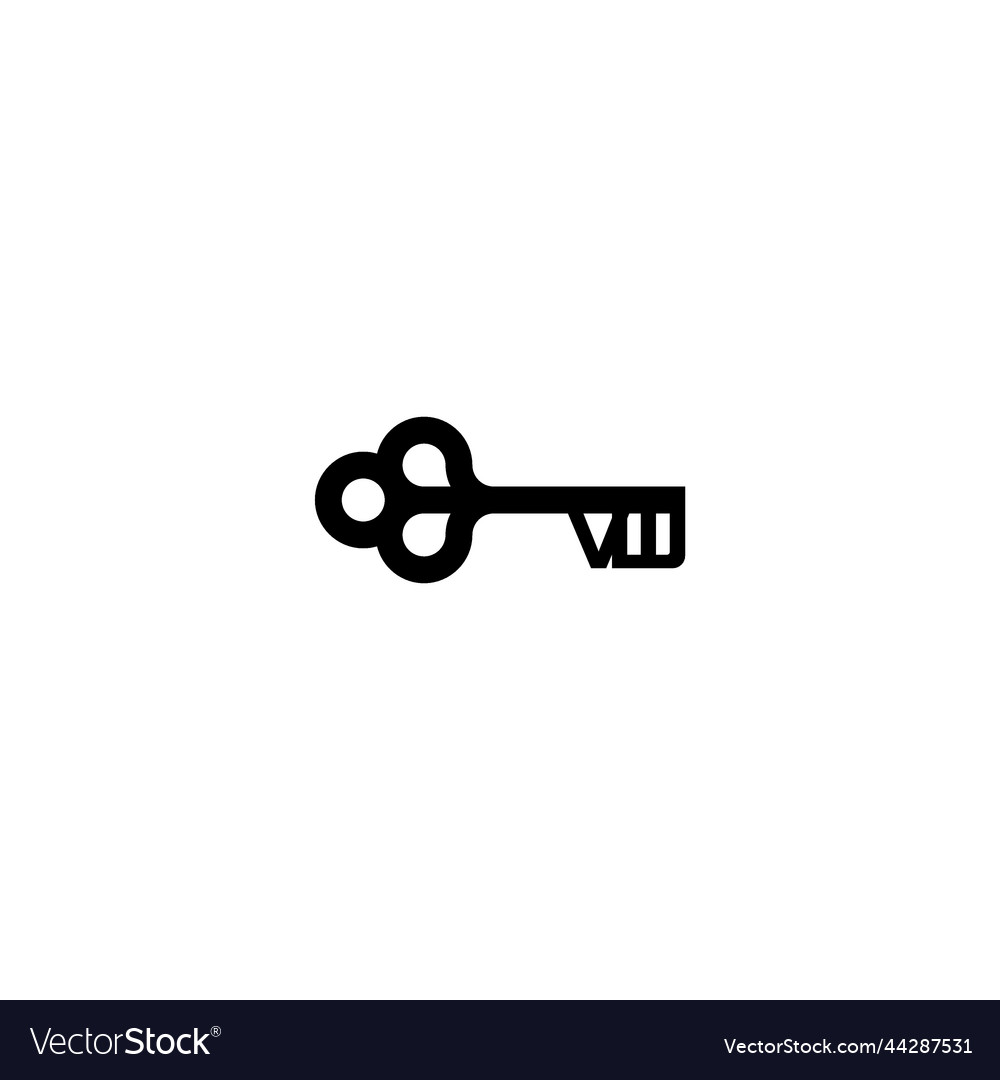 Vw home key concept logo initial concept Vector Image
