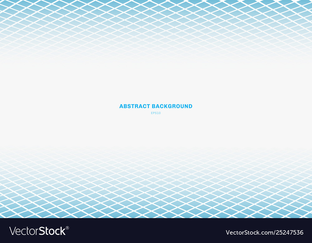 Abstract template blue square pattern perspective Vector Image
