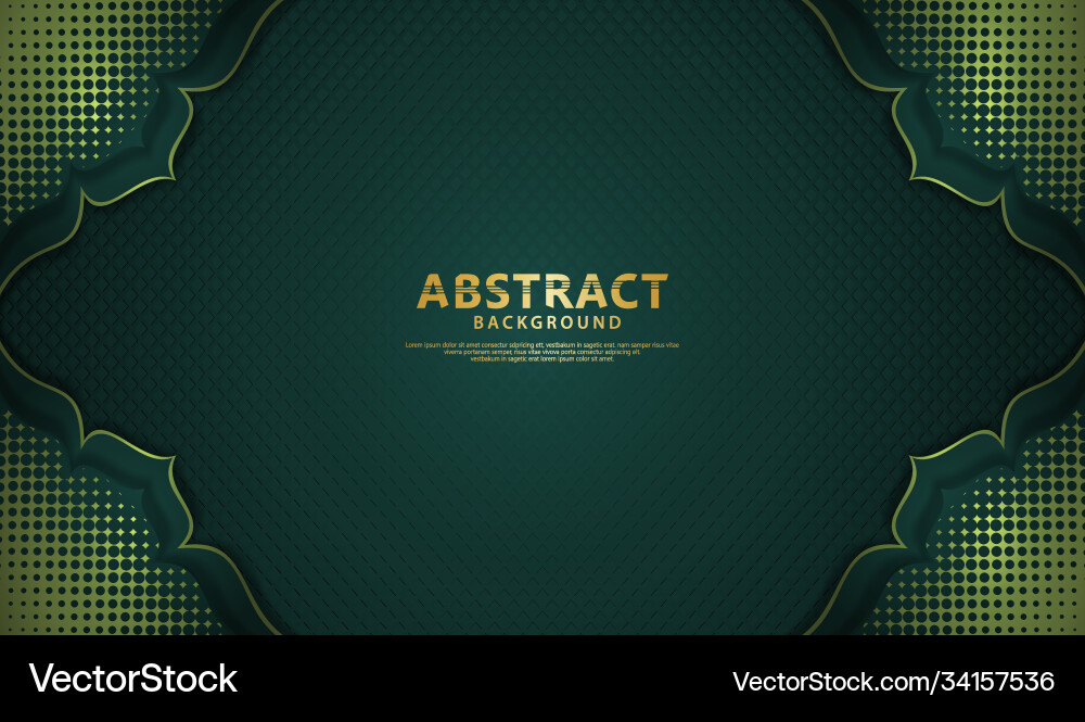 Background with bright green color flower lines Vector Image