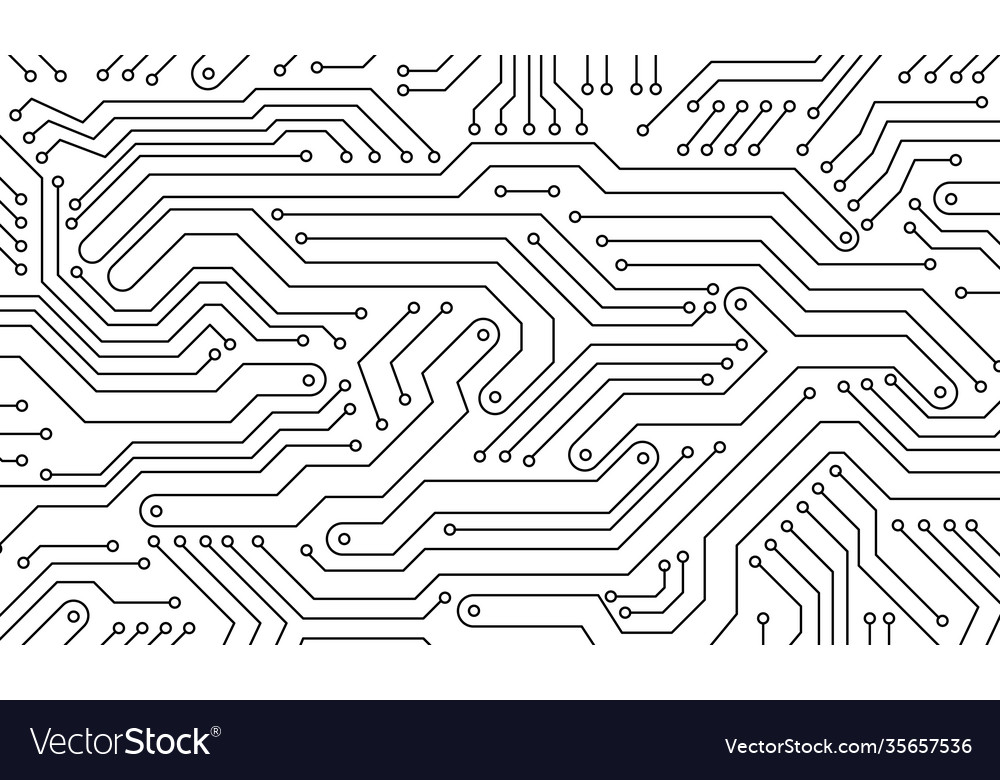 Electronics Board Circuit Electronic Hi Royalty Free Vector