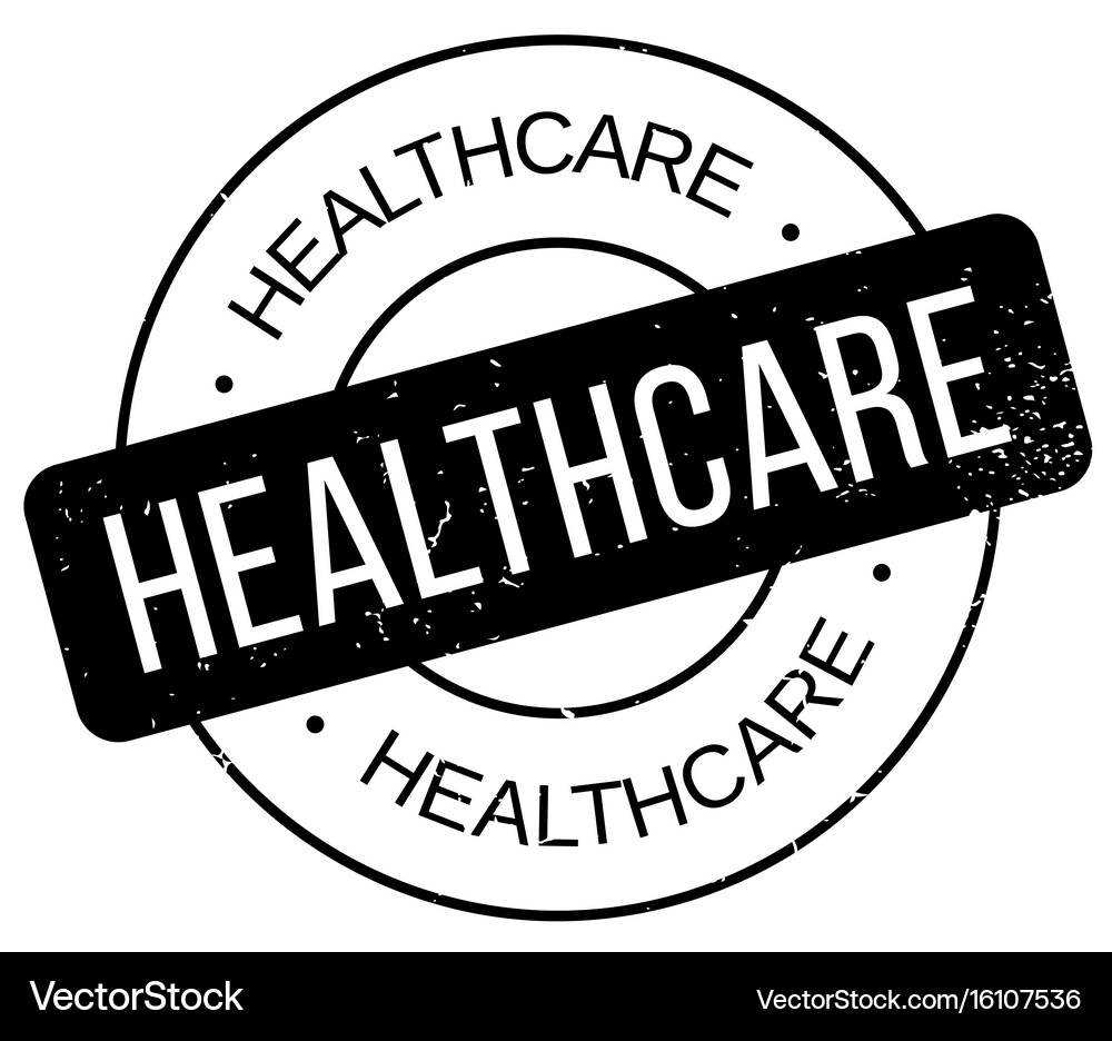 Healthcare rubber stamp Royalty Free Vector Image