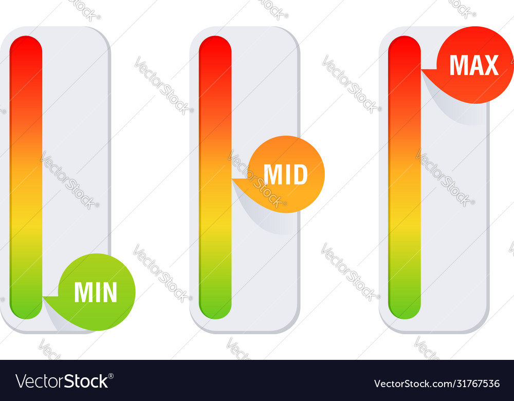Scale indicator with bright gradient Royalty Free Vector