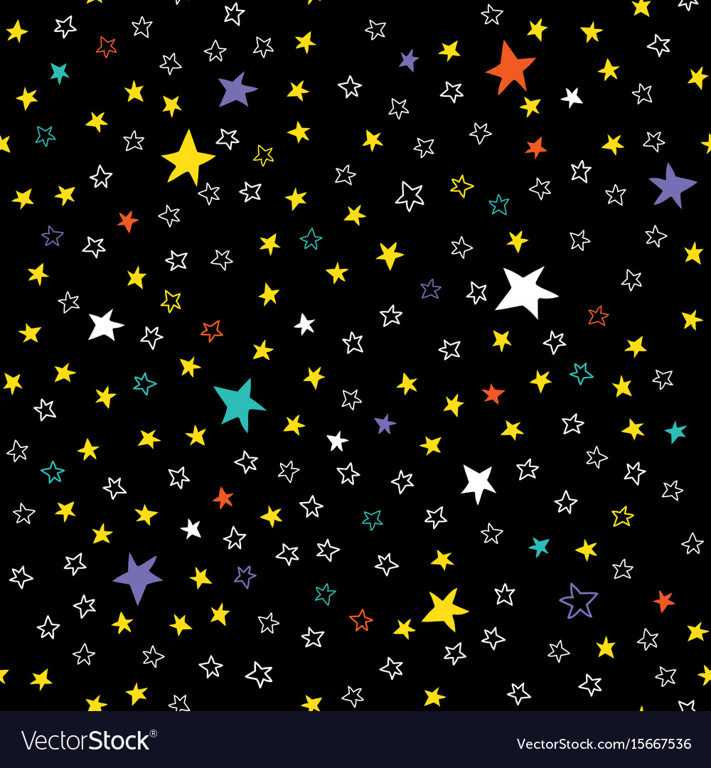 Star seamless pattern Royalty Free Vector Image