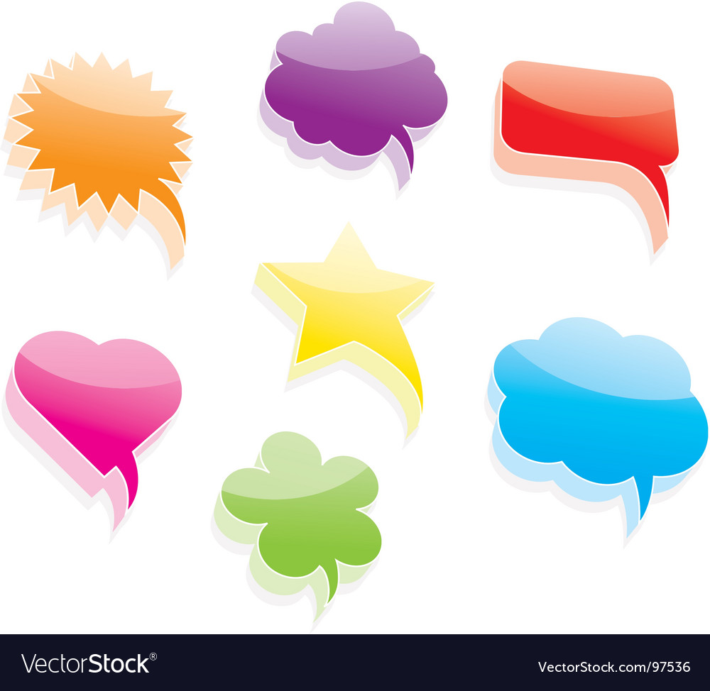 Talk bubble Royalty Free Vector Image - VectorStock