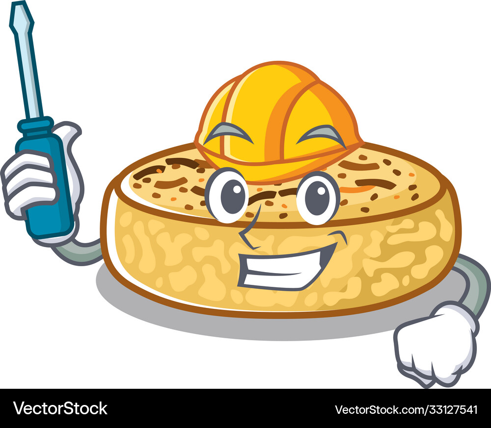 Cartoon character style crumpets working as an Vector Image
