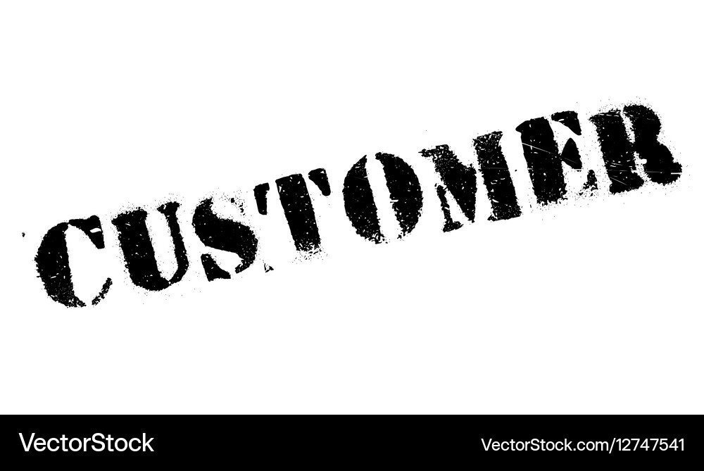 Customer rubber stamp Royalty Free Vector Image