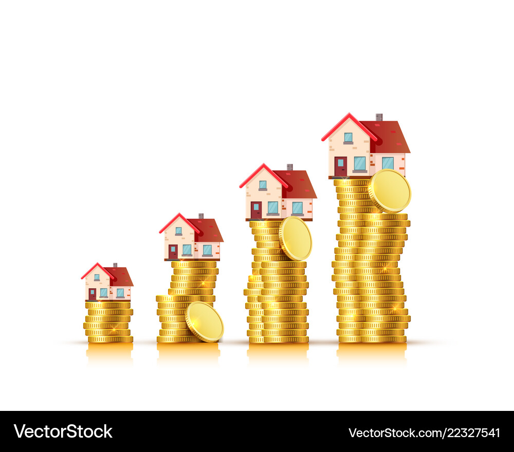 Financial real estate Royalty Free Vector Image