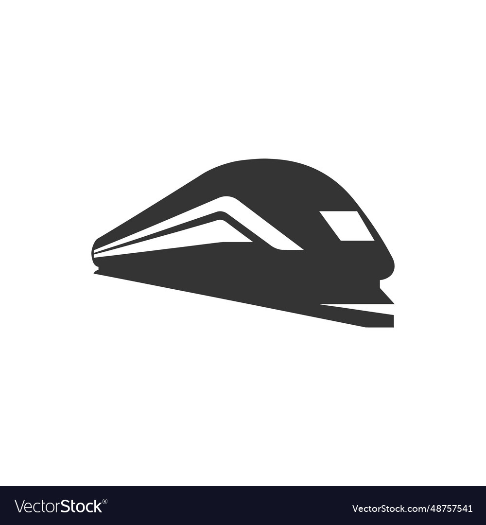 High speed train icon Royalty Free Vector Image