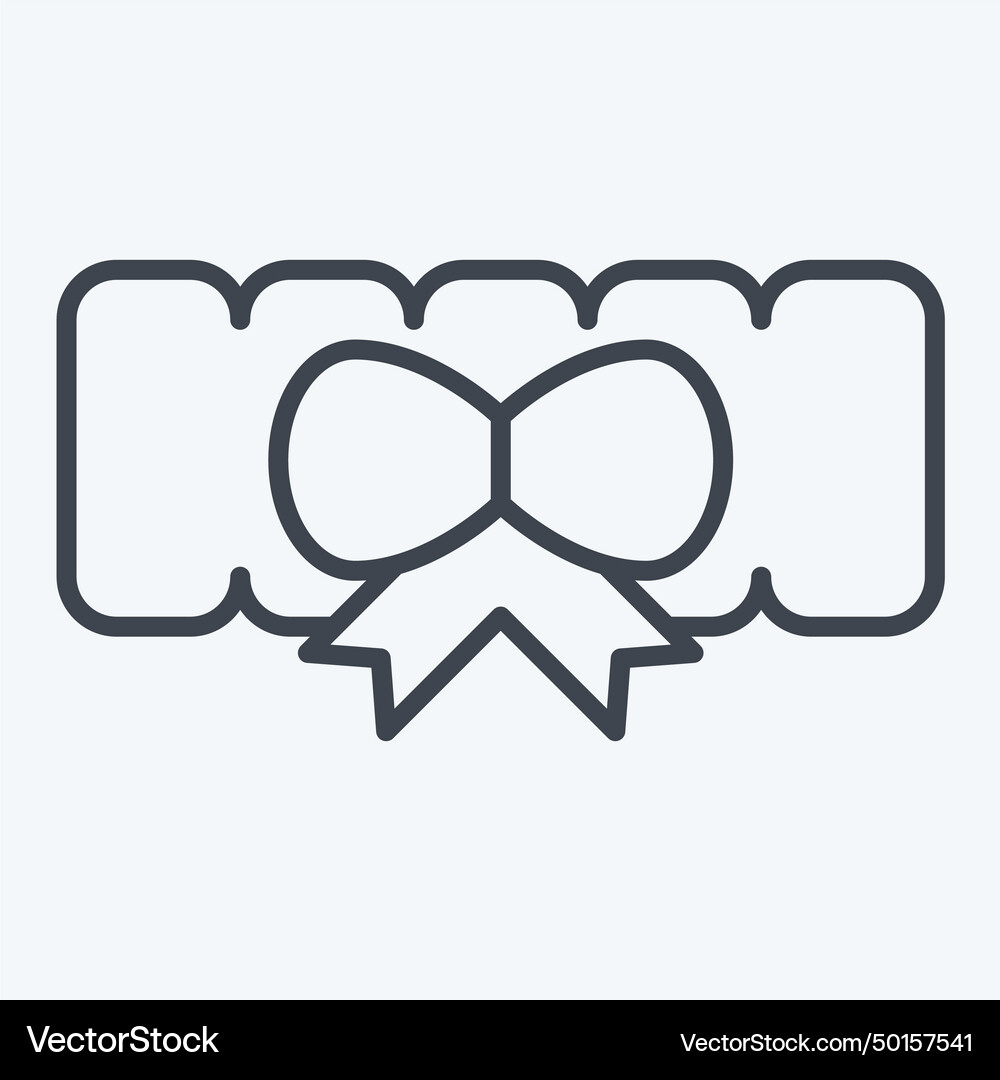 Icon garter related to ring symbol line style Vector Image