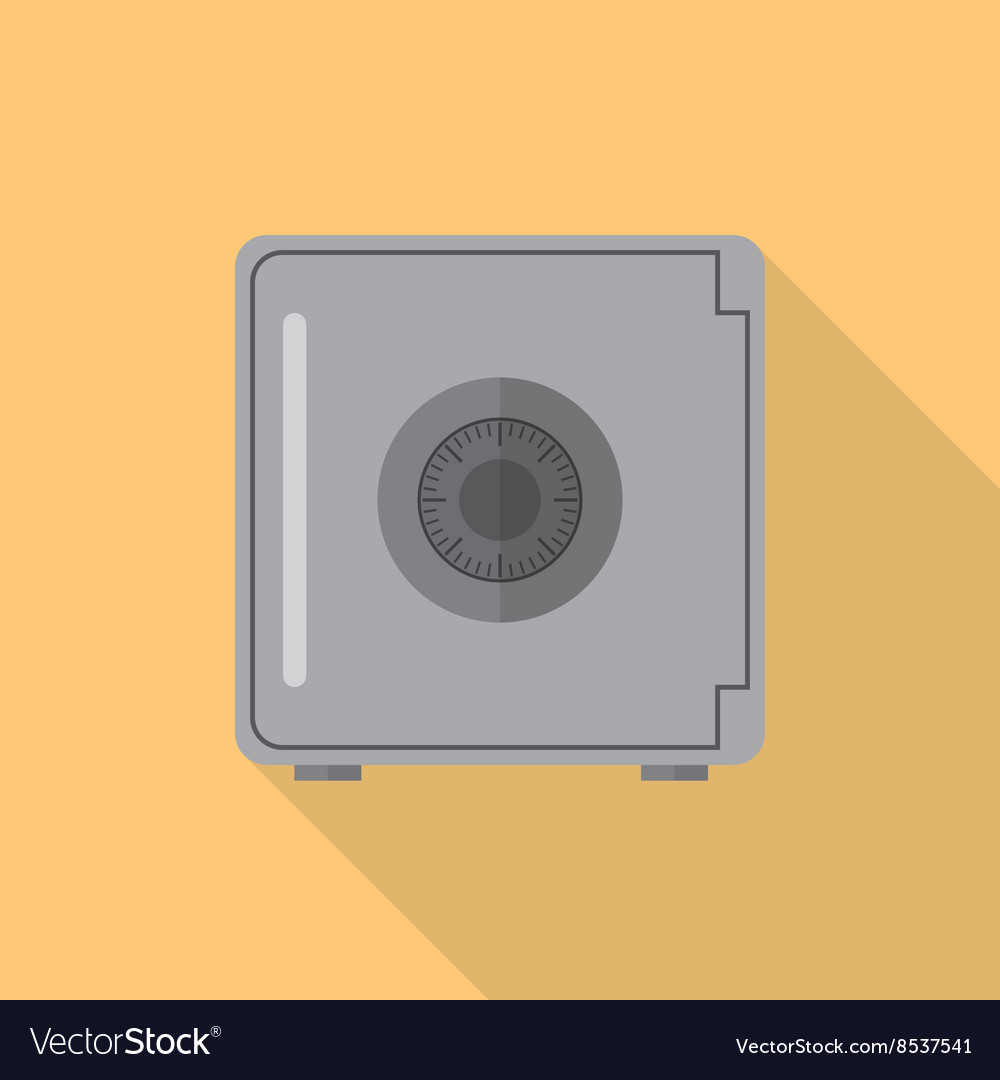Safe flat icon Royalty Free Vector Image - VectorStock