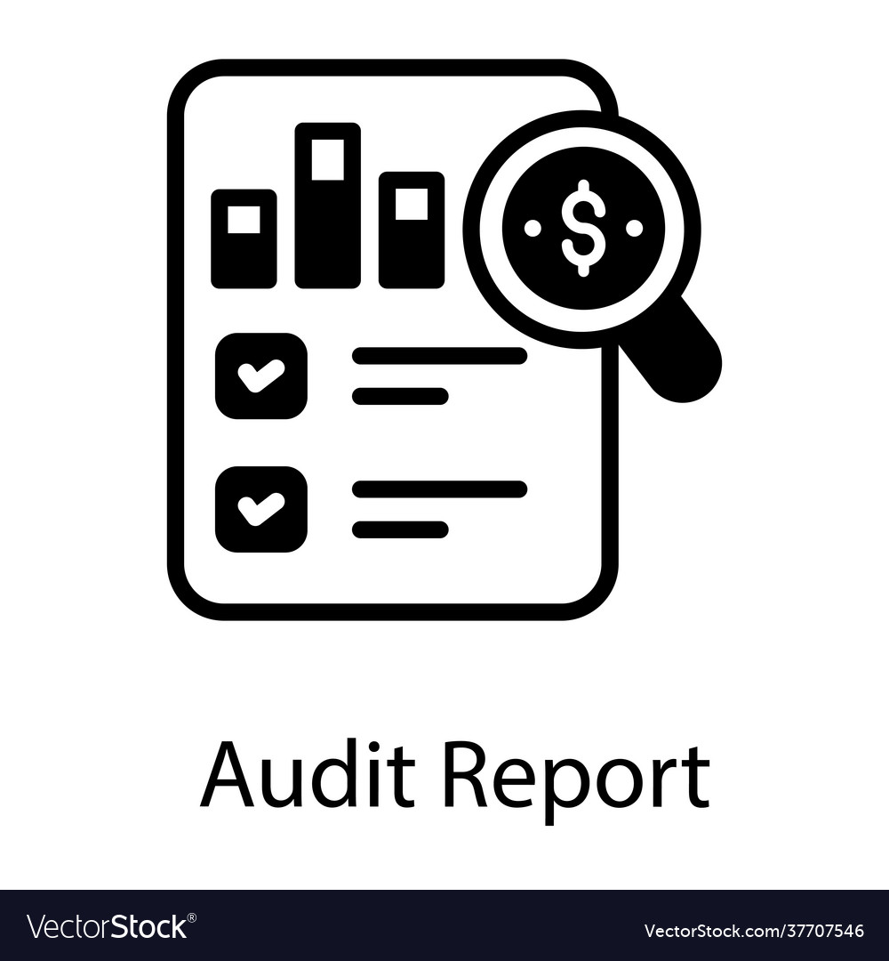 Audit report Royalty Free Vector Image - VectorStock