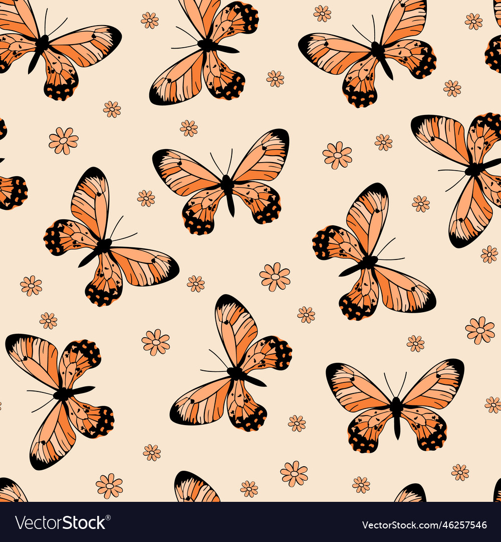 Butterfly pattern Royalty Free Vector Image - VectorStock
