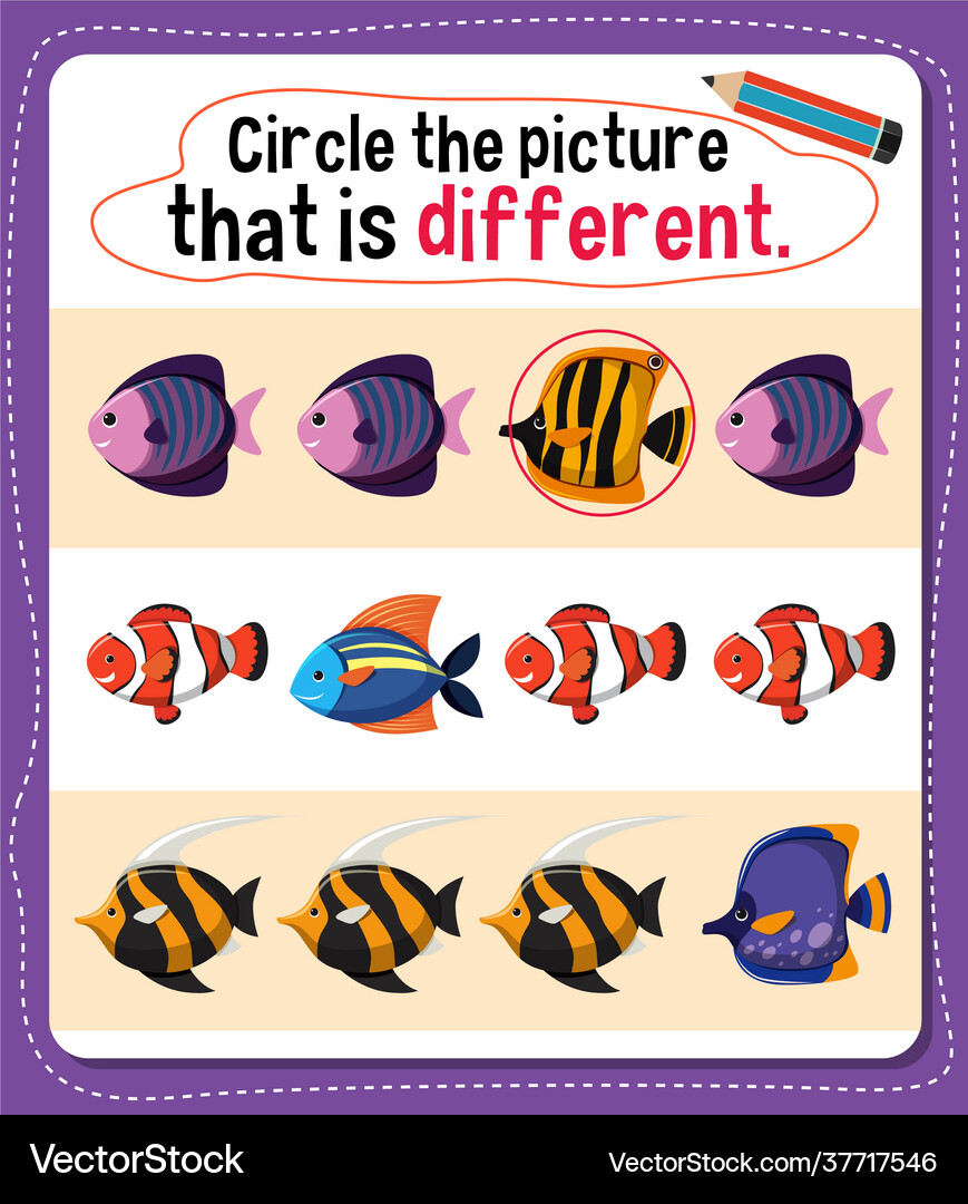 Circle picture that is different activity Vector Image