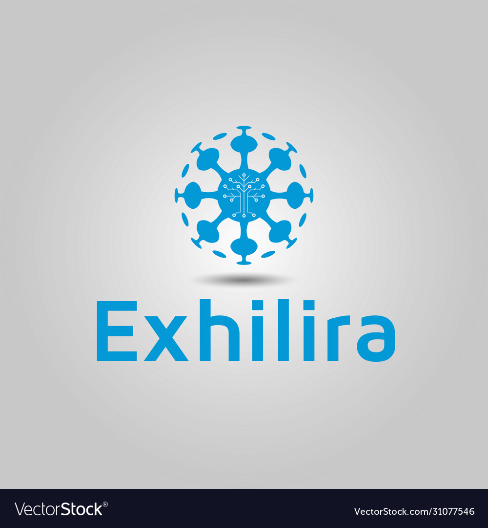 Intelligence technology science logo design Vector Image