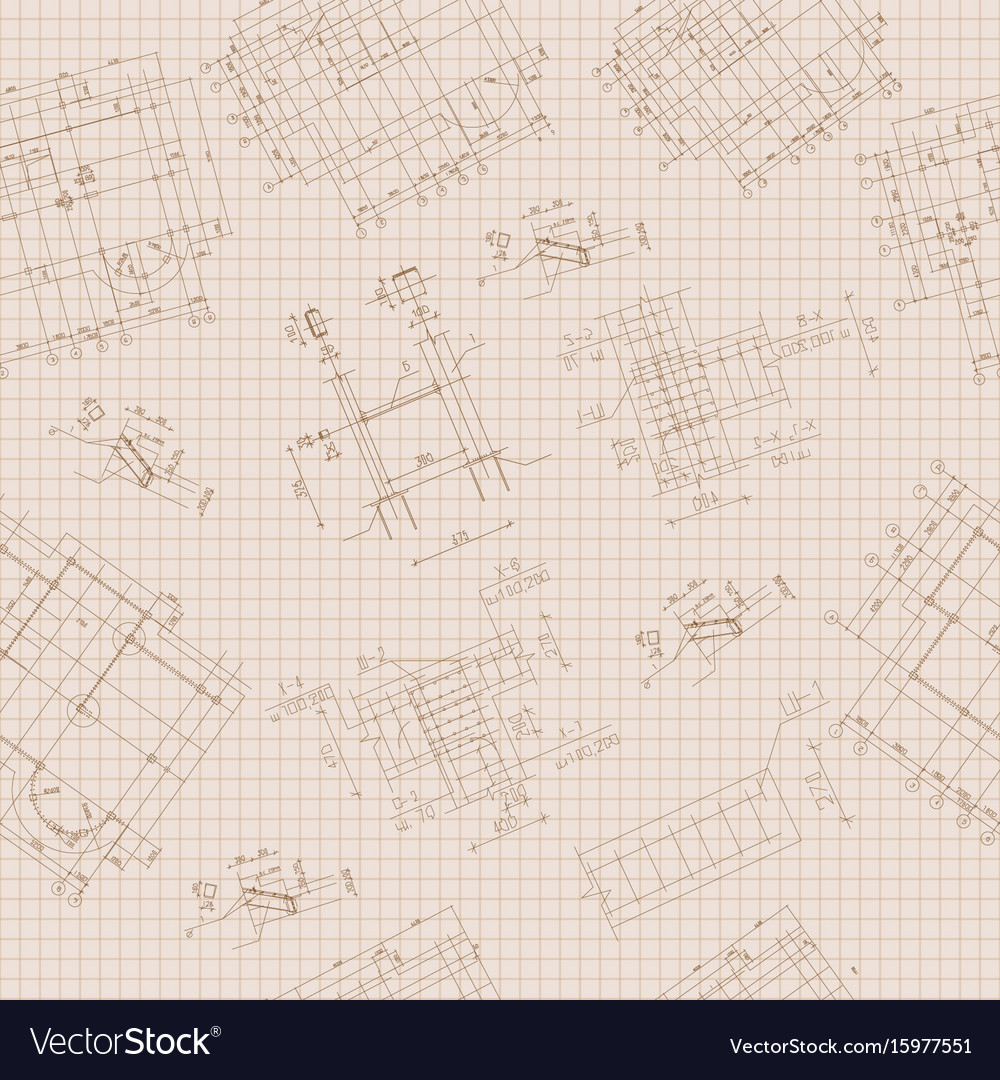 Architectural seamless pattern Royalty Free Vector Image