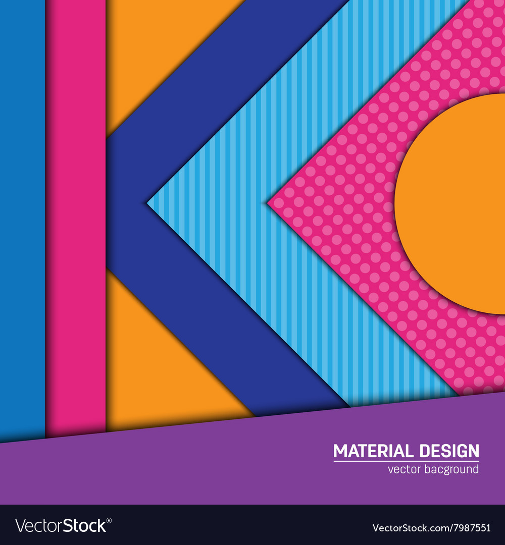 Material design background Royalty Free Vector Image