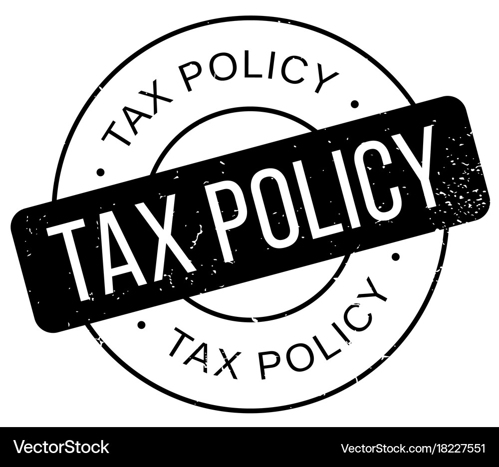 Tax policy rubber stamp Royalty Free Vector Image
