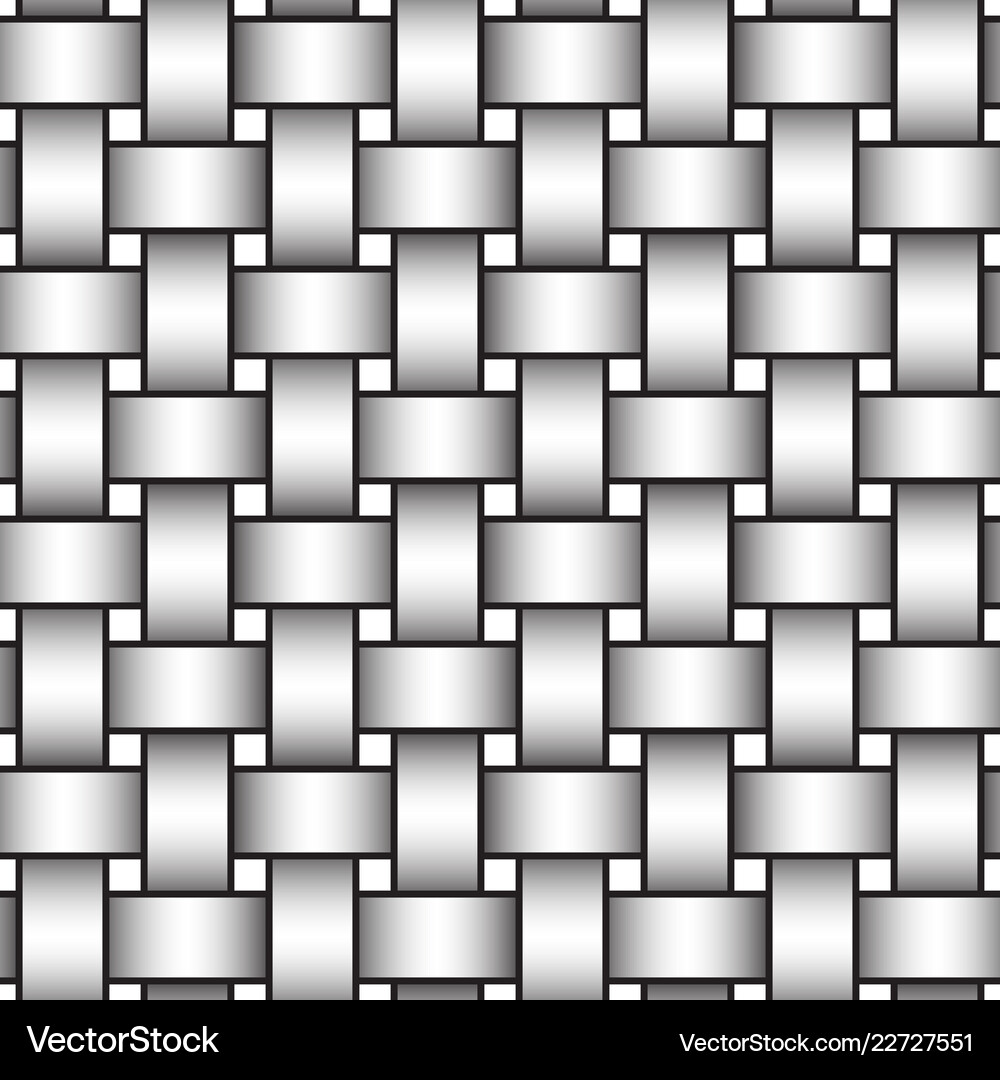 Volumetric seamless pattern of intertwined bands Vector Image