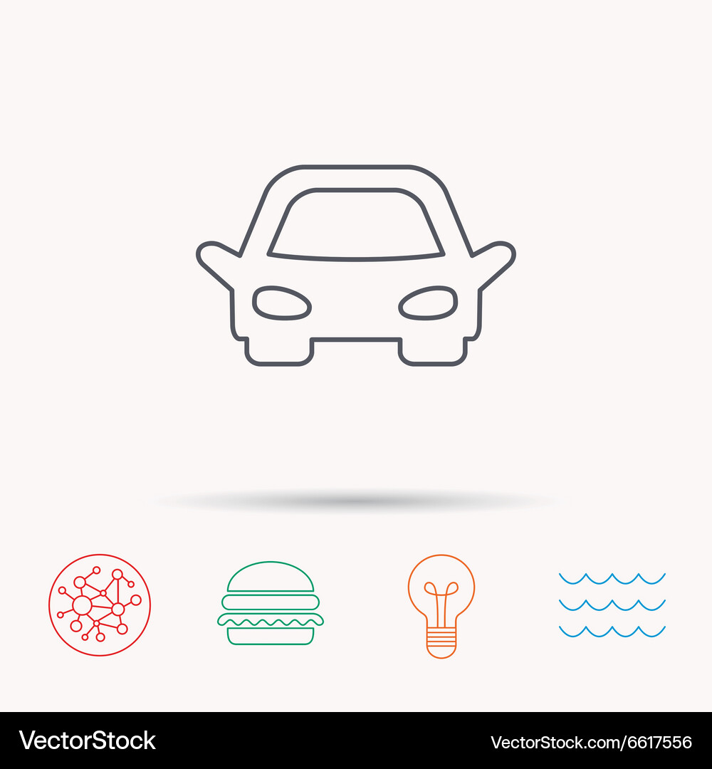 Car icon auto transport sign Royalty Free Vector Image