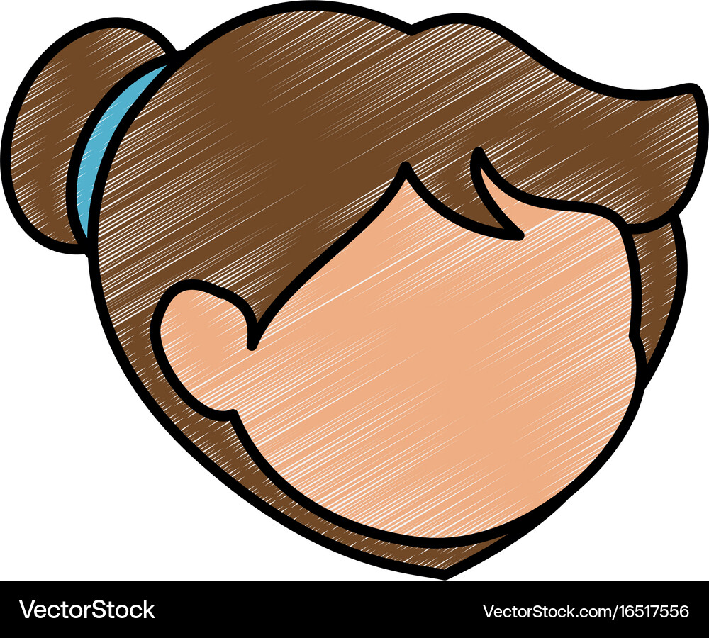 Cartoon girl icon Royalty Free Vector Image - VectorStock
