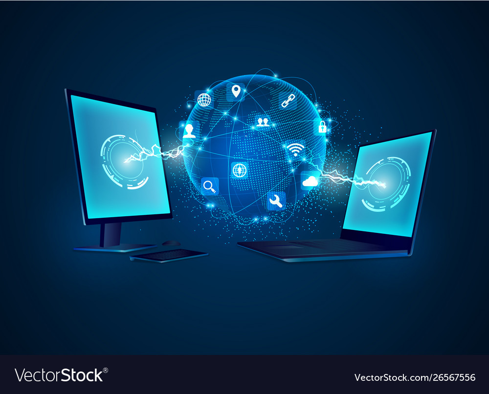 Communication tech Royalty Free Vector Image - VectorStock