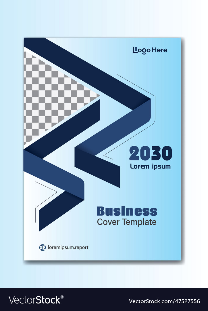 Corporate book cover design Royalty Free Vector Image