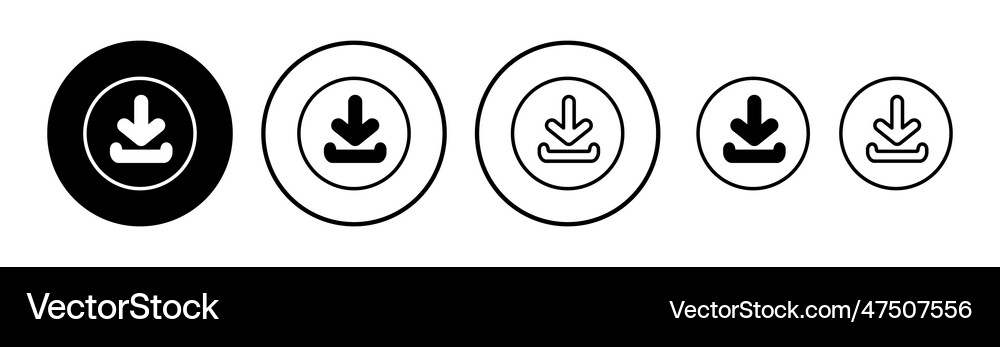 Download icon downloading icon Royalty Free Vector Image