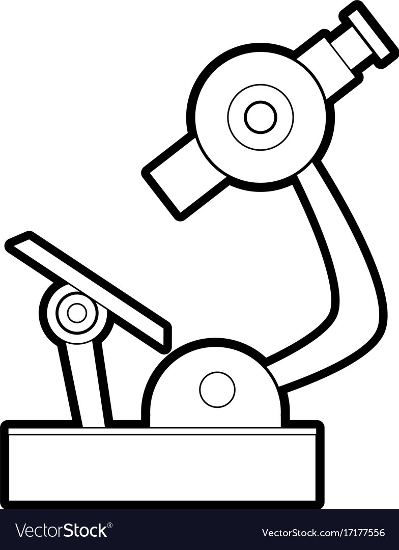Isolated microscope design Royalty Free Vector Image